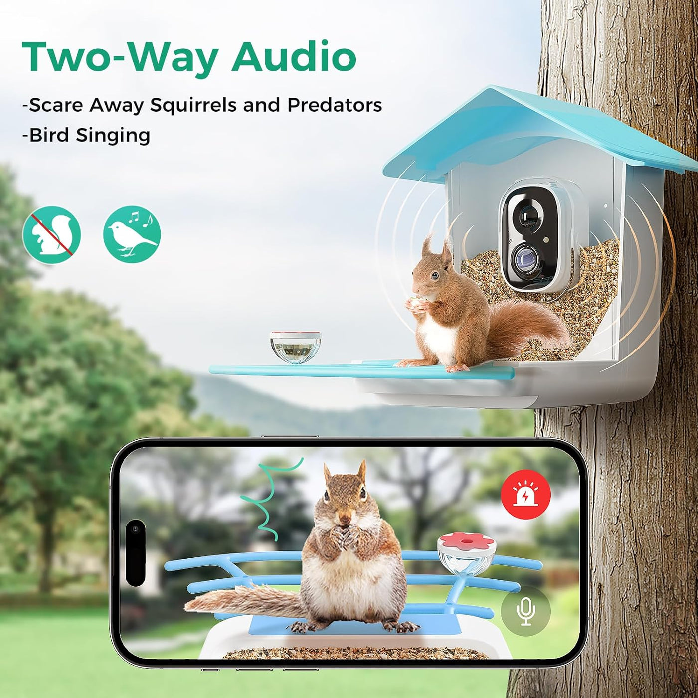 PerchMe Smart Bird Feeder – Wireless 2K AI Camera & Solar Powered